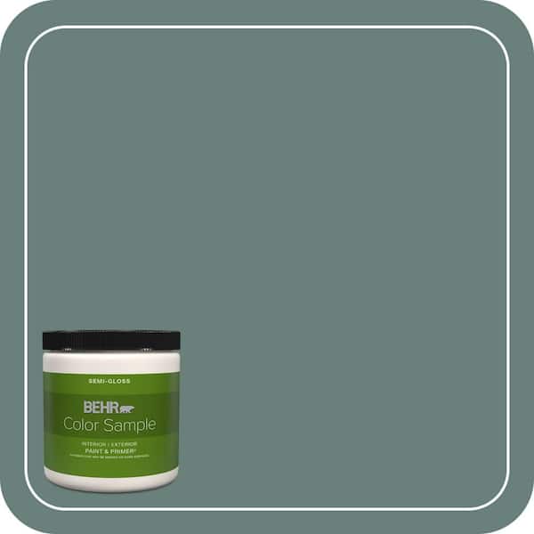 BEHR PREMIUM PLUS 8 oz. #N430-5 Aspen Valley Semi-Gloss Interior ...