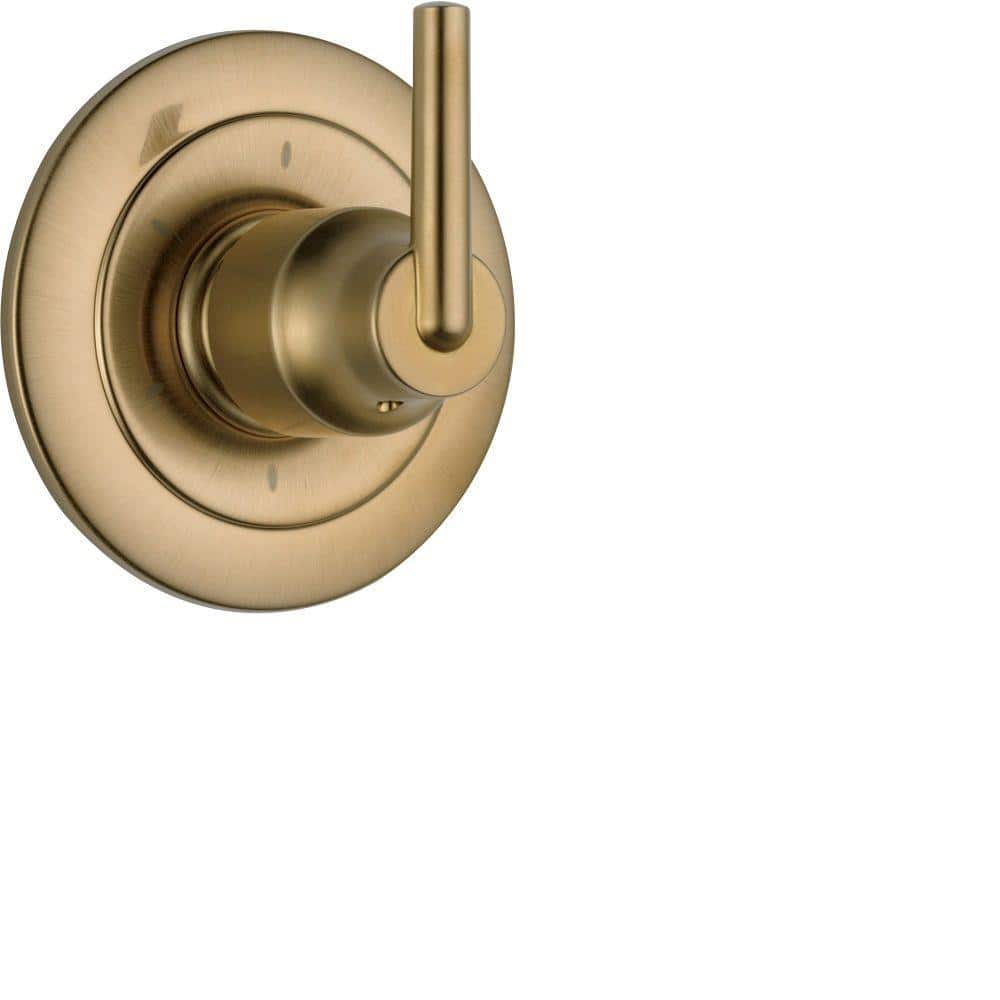 Delta Trinsic Gold 1-Handle Wall-Mount 6-Function Diverter Valve Trim ...