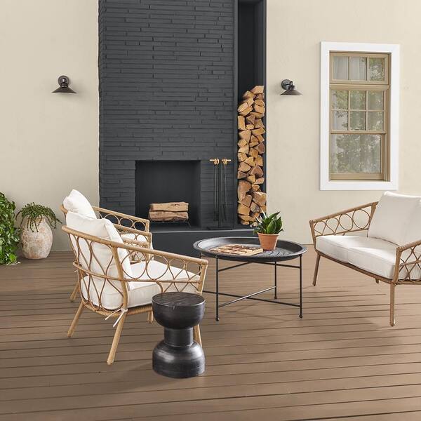BEHR PREMIUM 1 qt. #280F-4 Burnt Almond Solid Color Waterproofing ...
