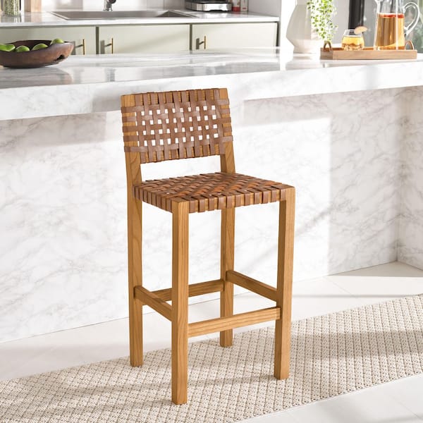 Reviews for bali & pari Racquel 39 in. Natural Rattan and Walnut Brown ...
