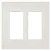 Lutron Claro 2 Gang Wall Plate for Decorator/Rocker Switches, Satin ...
