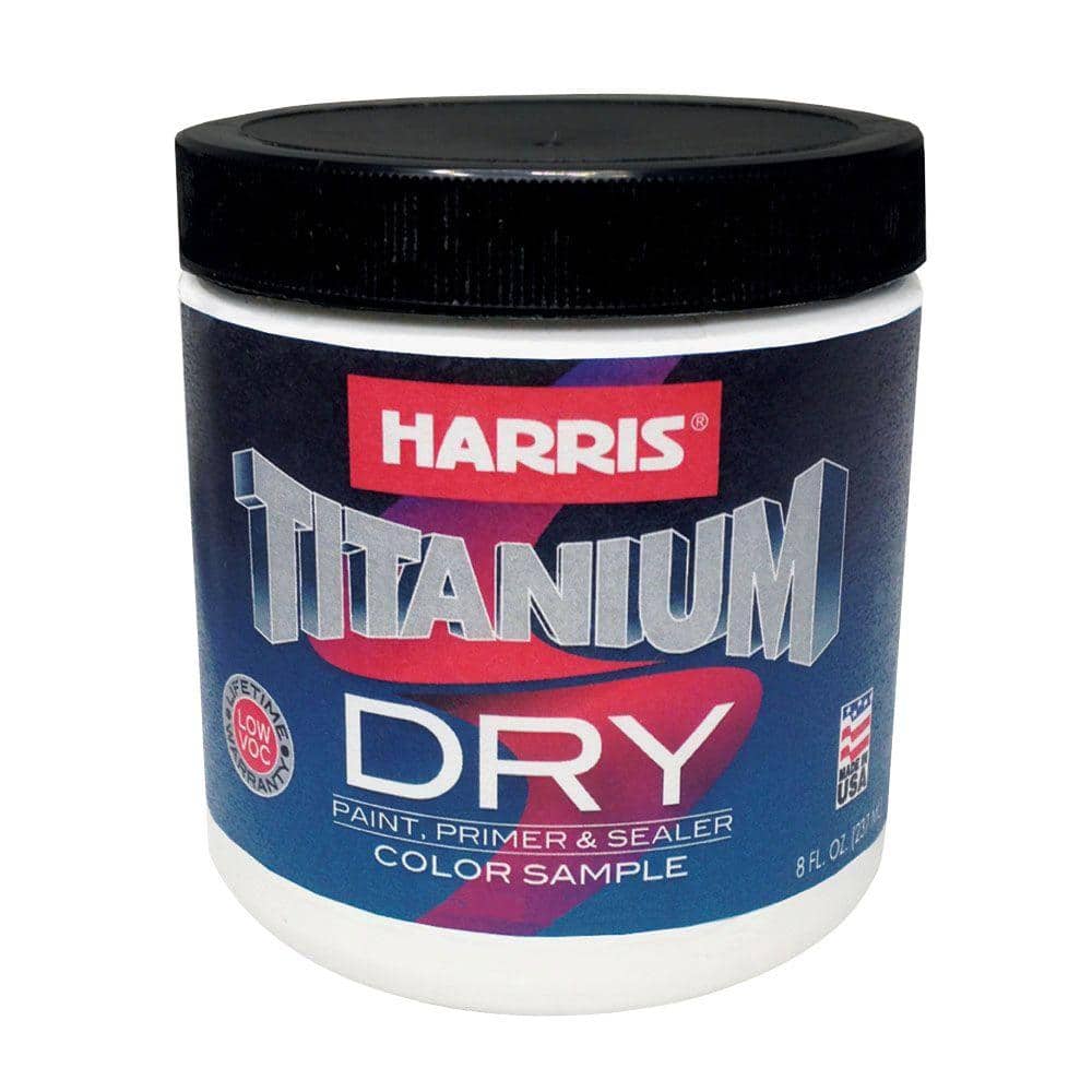 Harris Titanium Titanium Dry 8 oz. White and Pastel Flat Interior ...
