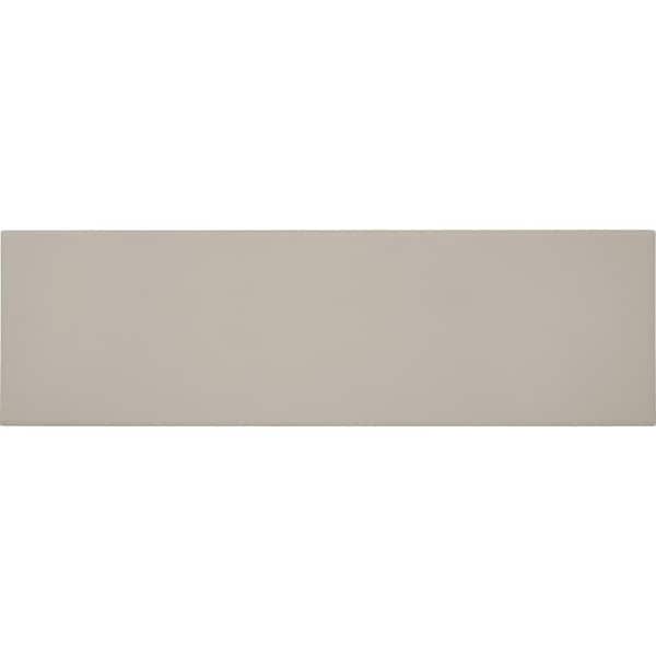 Daltile Stencil Beige 4 in. x 6 in. Glazed Porcelain Flat Sample Tile ...