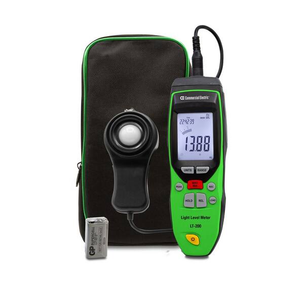 Commercial Electric Light Level Meter LT-200 - The Home Depot