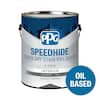 SPEEDHIDE 1 gal. White Oil-Based Interior Quick Dry Stain Kill Primer 6 ...