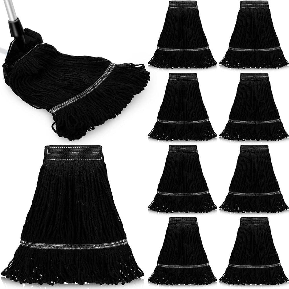 ITOPFOX 11.8 in. String Mop Cotton Mop Head (10-Pack) HDPH032OT039 ...