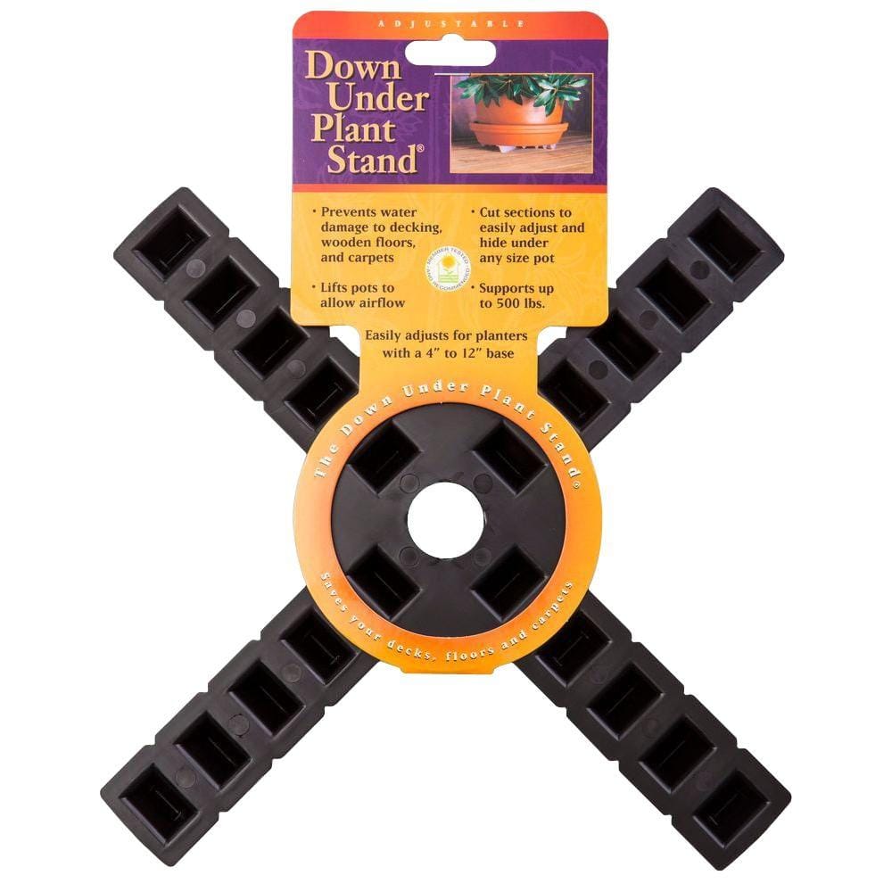 The Plant Stand 12 in. Black Plastic Down Under Plant Stand 10410 - The ...