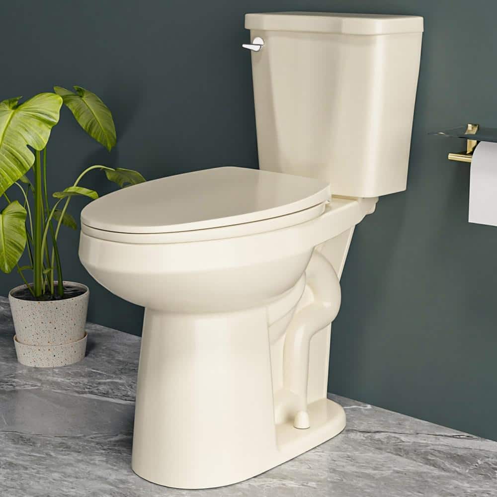 Vomlor Extra Tall Toilet 21 in. 1.28 GPF Single Flush Elongated Tall 2 ...