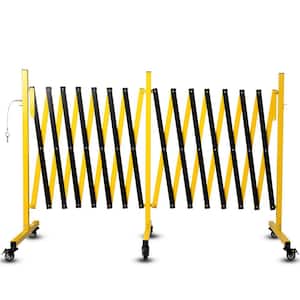 Tidoin 2-Pack 132 in. Metal Expandable Barricade Security Gate Safety ...