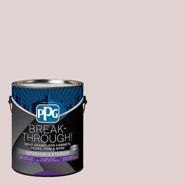 Break-Through! 1 gal. PPG1018-1 Steel Me Semi-Gloss Door, Trim ... Break-Through! 1 gal. PPG1018-1 Steel Me Semi-Gloss Door, Trim ...