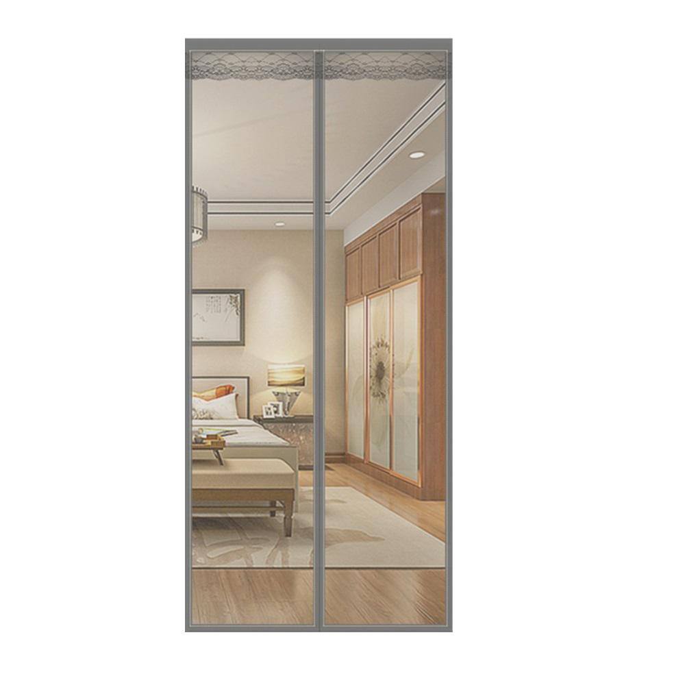 Shatex 39 in. x 83 in. Gray Stainless Steel Magnetic Screen Door With ...
