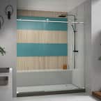 DreamLine Enigma-XO 68-72 in. W x 76 in. H Fully Frameless Sliding Shower Door in Oil Rubbed ...