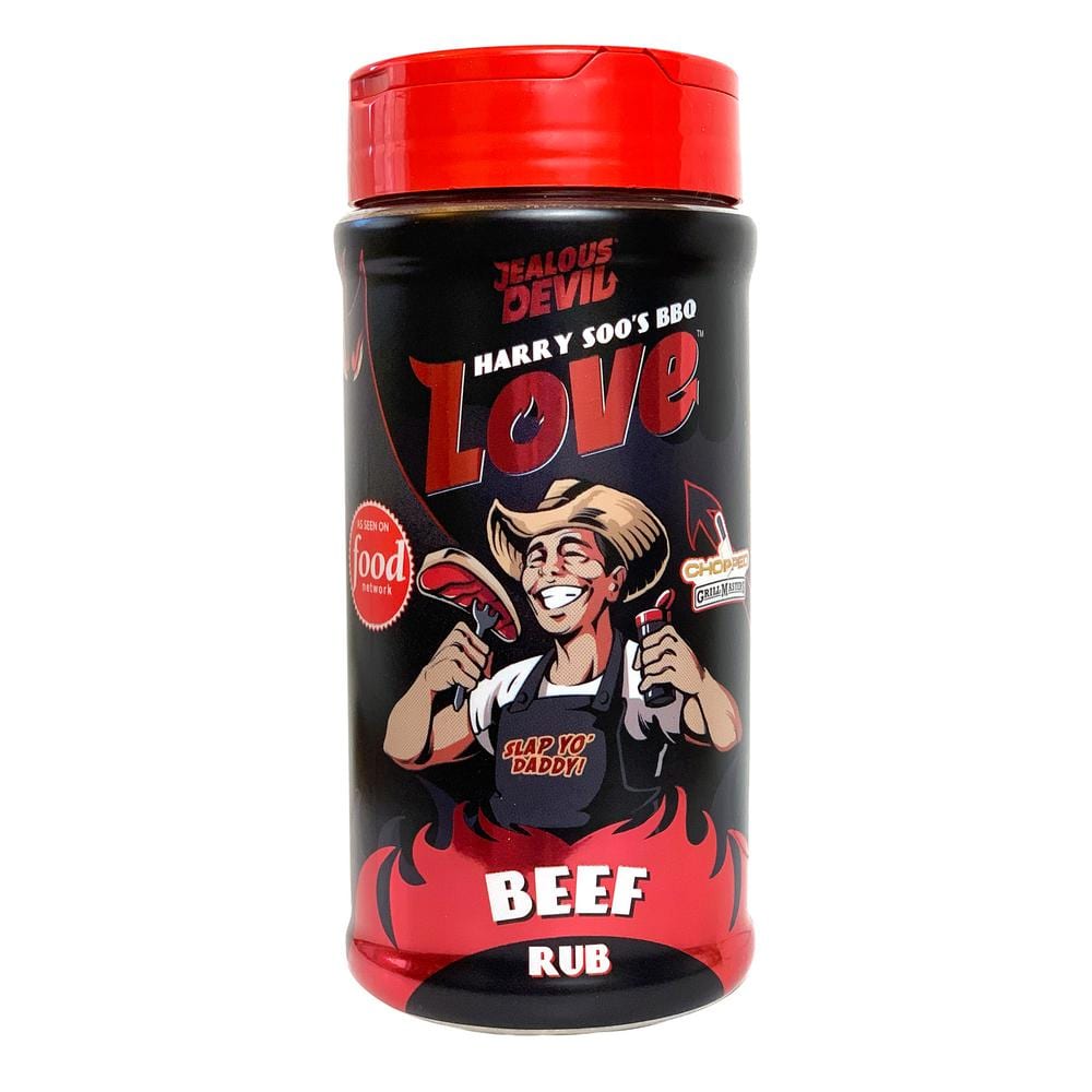 JEALOUS DEVIL 8 oz. Harry Soo's BBQ Love Beef BBQ Rub, Premium Quality ...