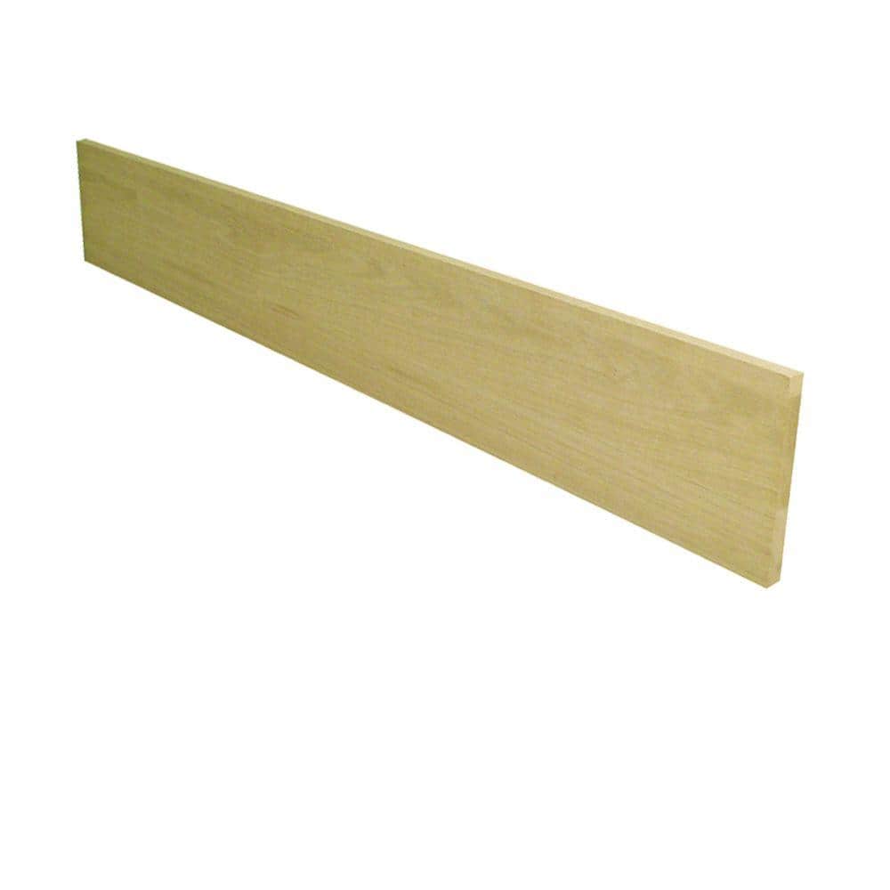 Stairtek .75 in. x 7.5 in. x 48 in. Unfinished White Oak Riser RIWO748 ...