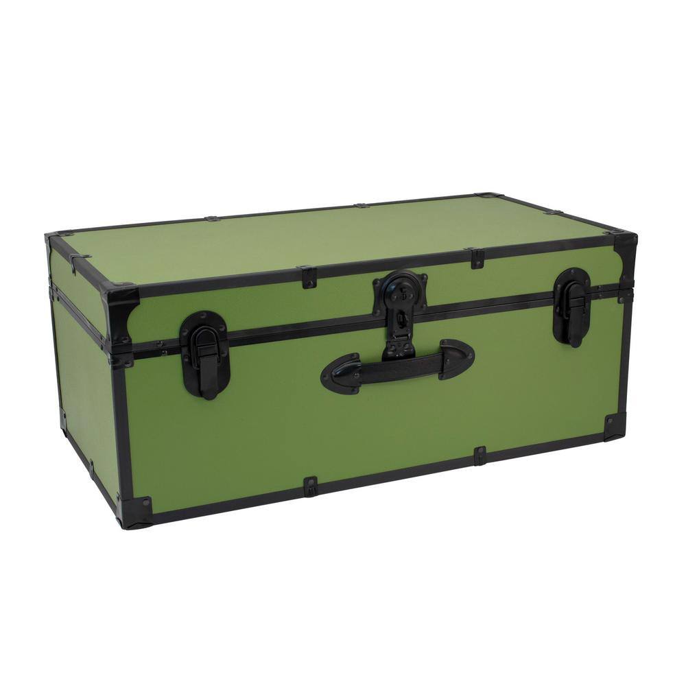 Seward Classic 32 in. x 13.25 in. x 17.75 in. Trunk with Lock, Olive ...
