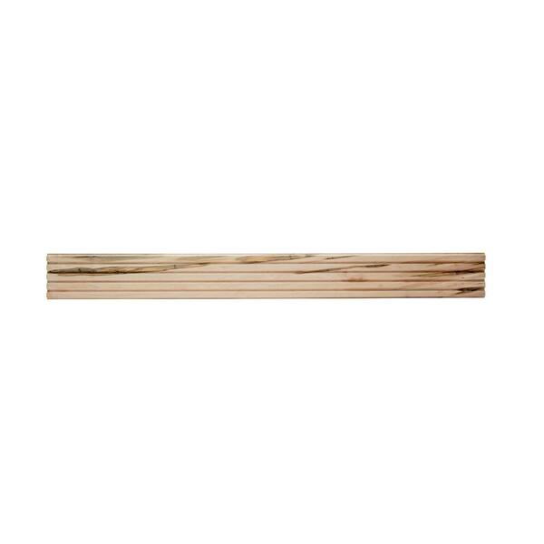 Decorative Trim 12 Pcs Fluted Wood Wall Molding Trim - 15.8 Inch ...