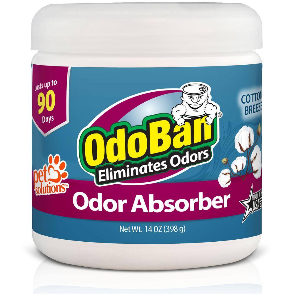 OdoBan 14 oz. Cotton Breeze Solid Odor Absorber, Odor Eliminator for ...