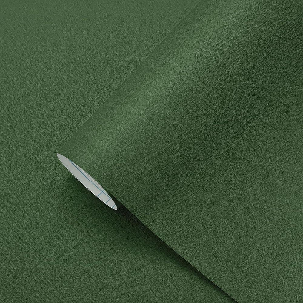 Dark Green Solid Color Contact Paper Peel and Stick Wallpaper Roll (Set ...