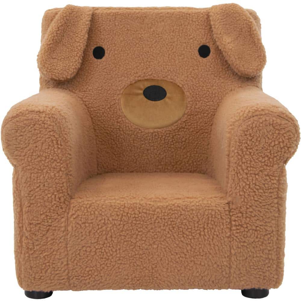 Critter Sitters Brown Dog Animal Shaped Mini Arm Chair CSDOGCHR-BRN