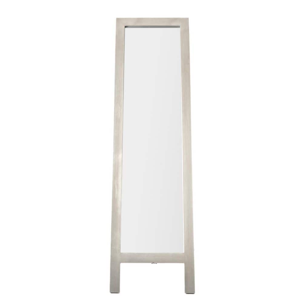 Head West 18 in. W x 64 in. H Brushed Nickel Full-Size Free-Standing ...