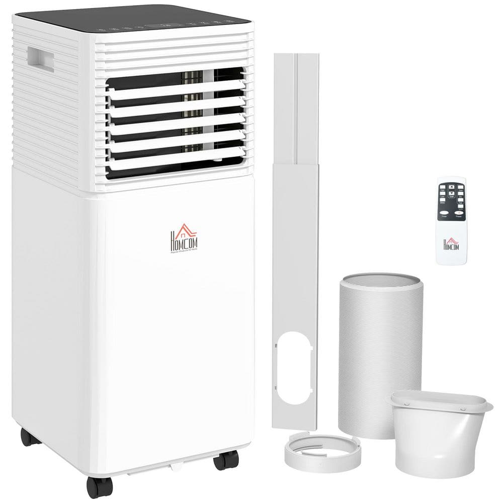 HOMCOM 8000 BTU Mobile Portable Air Conditioner for Cooling ...