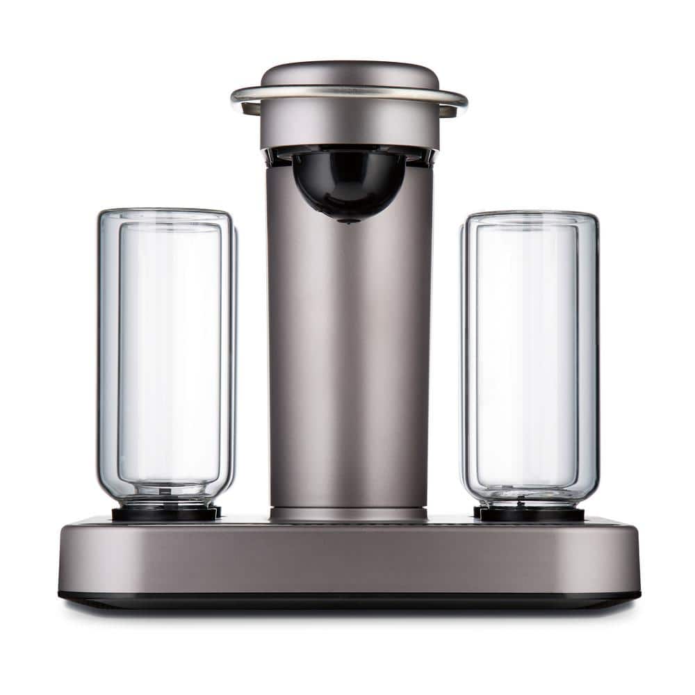 BARTESIAN 8 oz. Grey Cocktail Machine with Premium Glass Bottles 55300G ...