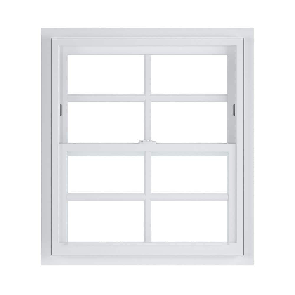 American Craftsman 24 in. x 36 in. 70 Series White Single Hung Low-E ...
