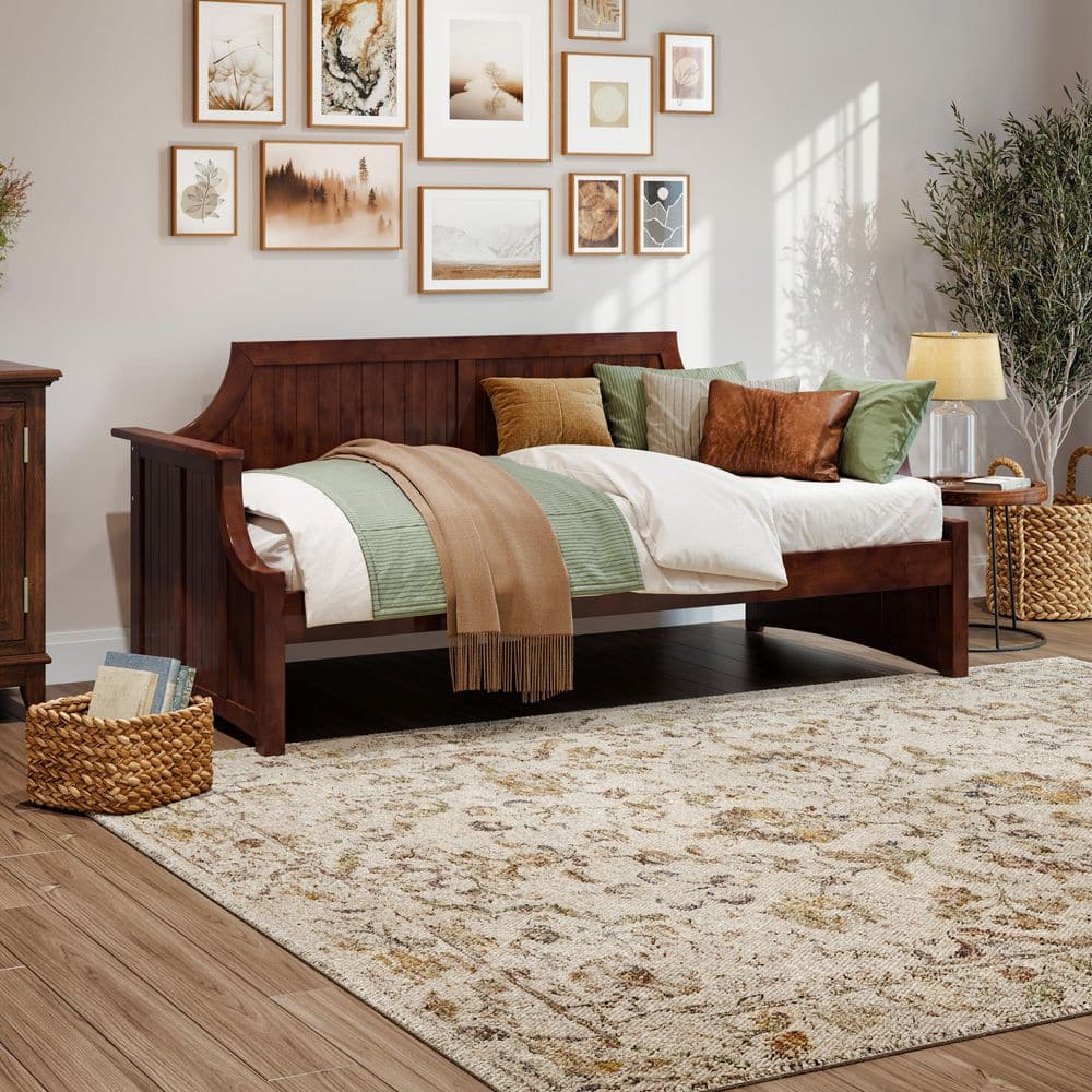 AFI Cambridge Walnut Twin Solid Wood Daybed AG100024 - The Home Depot