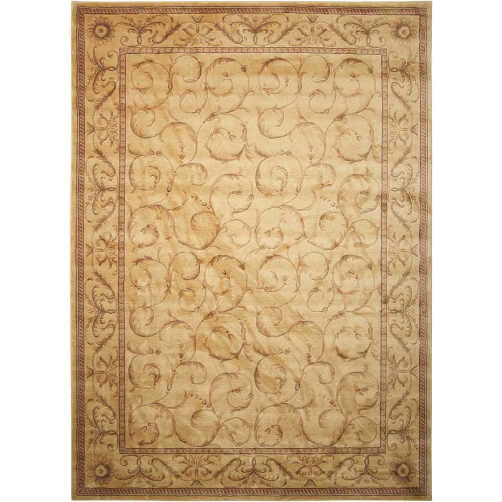 Nourison Somerset Ivory 10 ft. x 13 ft. Bordered Traditional Area Rug ...