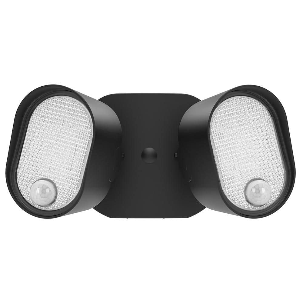 LUTEC 152 Watt equivalent 2500 Lumen 240° Black Security Integrated LED ...