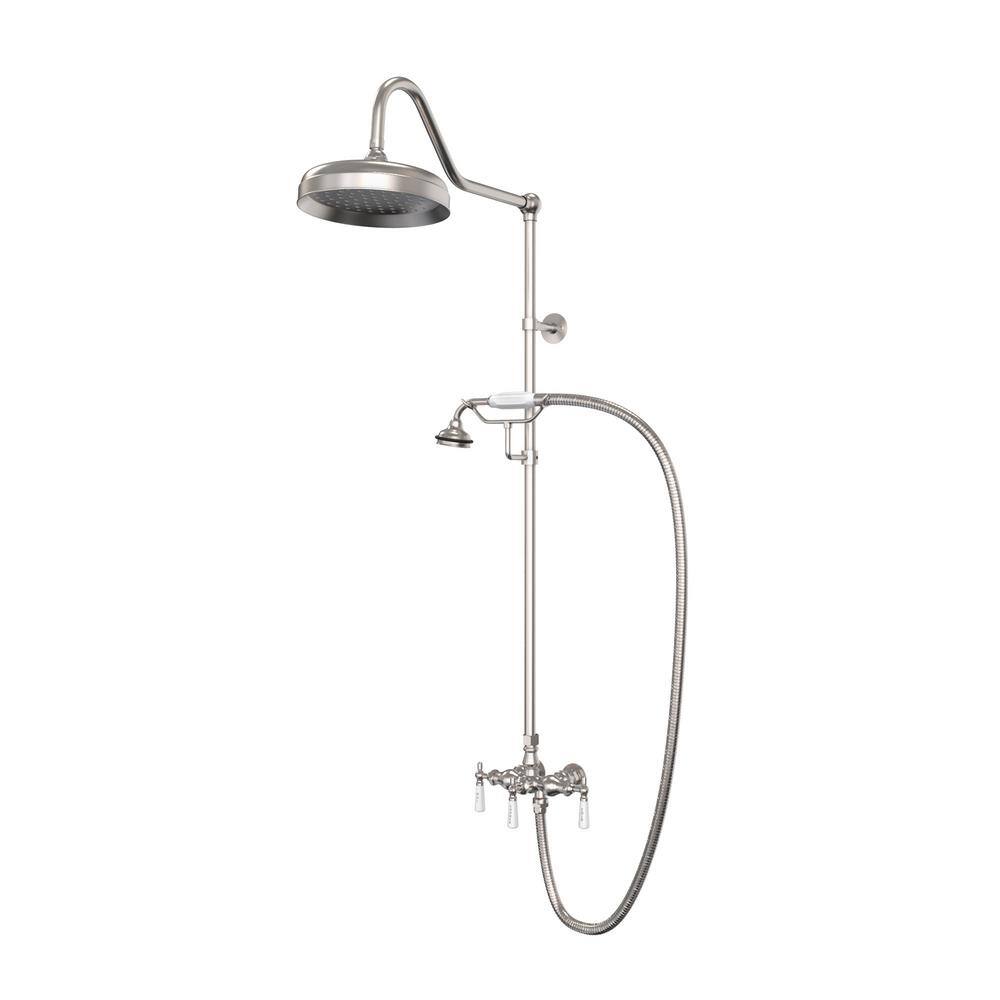 DreamLine Abbey 10 in. x 34 in. 1/2 in. Shower Faucet Set with ...