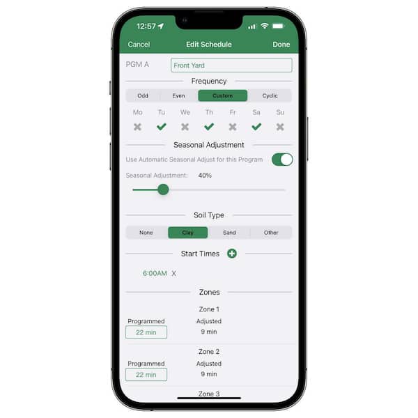 Rain Bird ARC6 6-Zone App Based Indoor Residential Irrigation ...