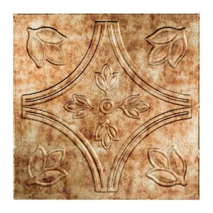 Fasade Traditional #2 2 ft. x 2 ft. Bermuda Bronze Lay-In Vinyl Ceiling ...