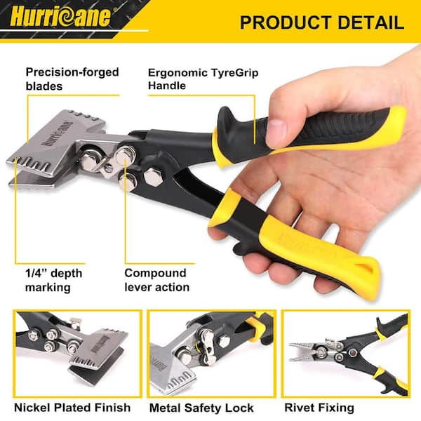 Angel Sar 3 in. Sheet Metal Hand Seamer, Straight Jaw Sheet Metal ...