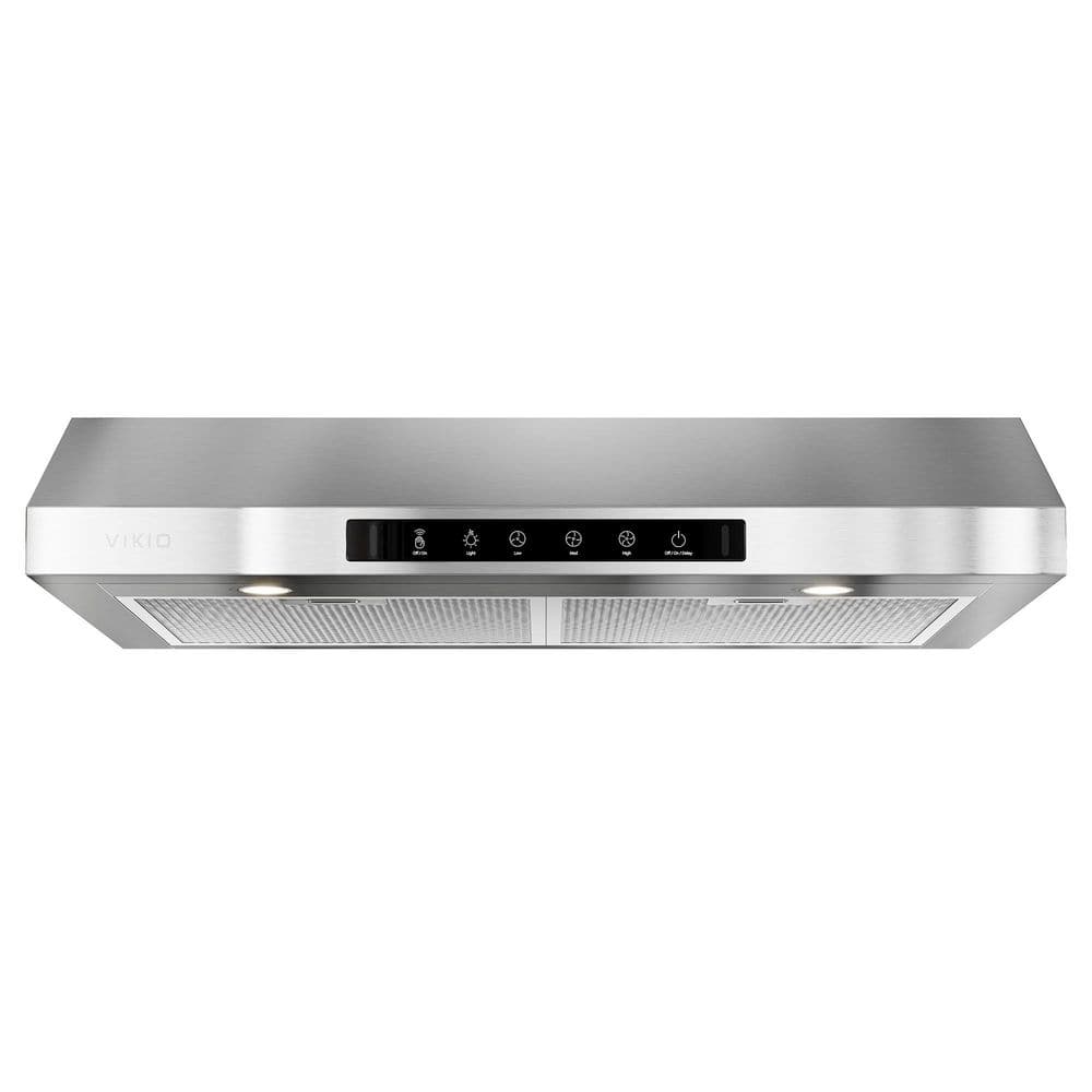 VIKIO 30 in. 700CFM Ducted Under Cabinet Range Hood with Touch Display ...