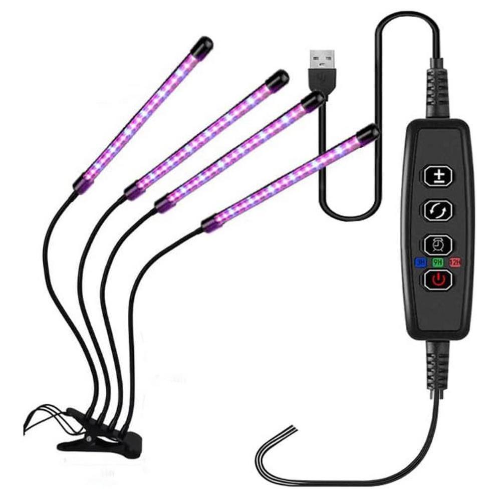 Lukyamzn 40-Watt 4 LED Grows Plants Lights 2G7 for Full Spectrum Plant ...