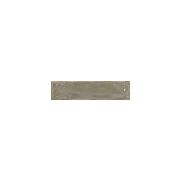 Jeffrey Court Take Home Sample-Rustico Green 3 in. x 6 in. Glossy ...
