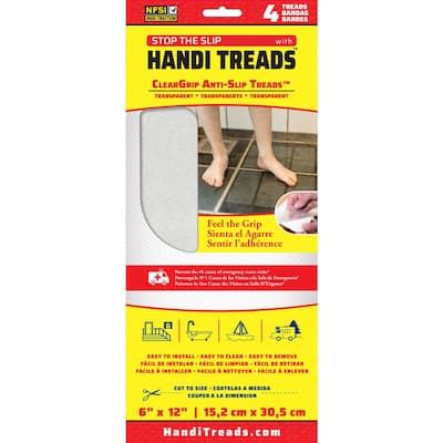 People Treads Handi Treads 6 in. x 24 in. ClearGrip Adhesive Tread (4 ...