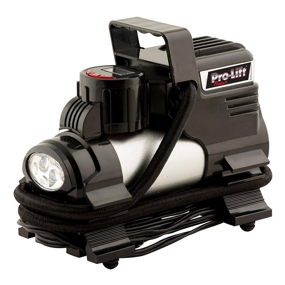 Pro-Lift 12-Volt Air Inflator with Digital Gauge Preset Tire Pressure ...