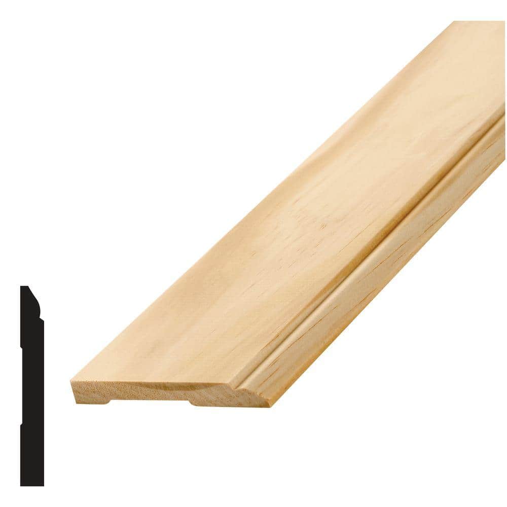 Alexandria Moulding LWM 633 7/16 in. D x 3-1/4 in. W Pine Wood ...