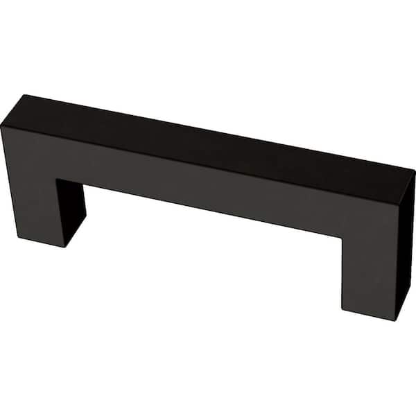 Franklin Brass Simple Modern Square 3 in. (76 mm) Modern Matte Black ...