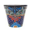 Ravenna Pottery Talavera 10 in. Blue Ceramic Vase Planter AWT200S-B ...