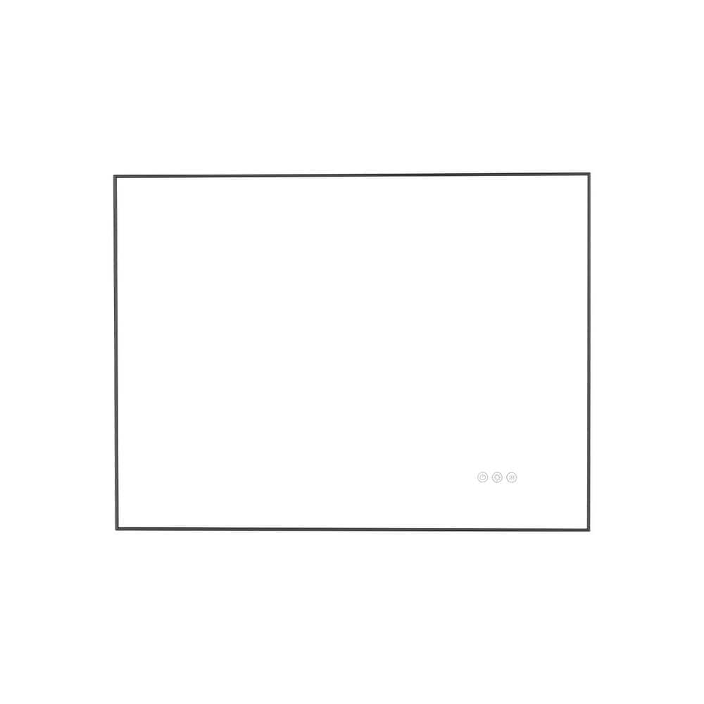 32 in. W x 24 in. H Rectangular Framed Dimmable Wall Bathroom Vanity ...