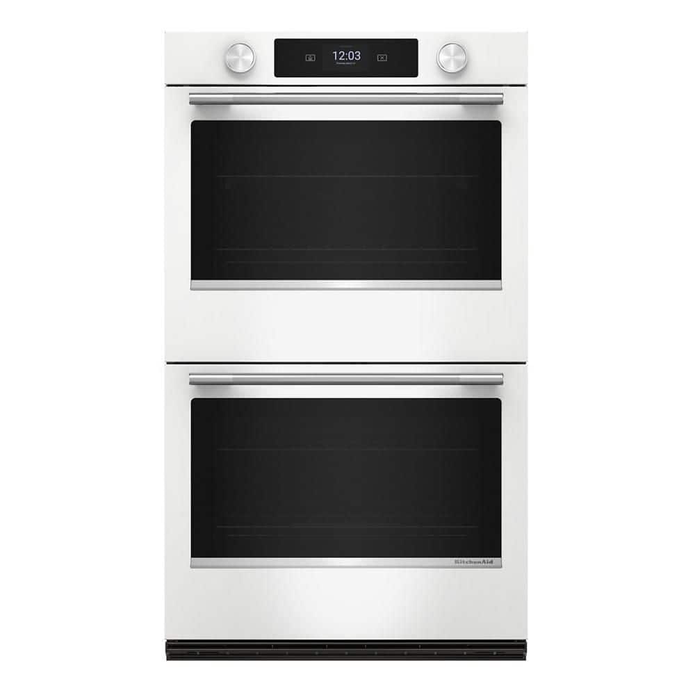 KitchenAid 30 in. Double Electric Wall Oven with True Convection Self ...