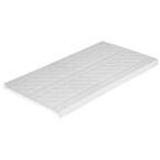 Deck-Top 8 ft. x 1/2 in. x 5-1/2 in. Classic White PVC Decking Board ...