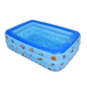 Blue PVC 68 in. x 47 in. x 18 in. Rectangular 18 in. Deep Inflatable ...