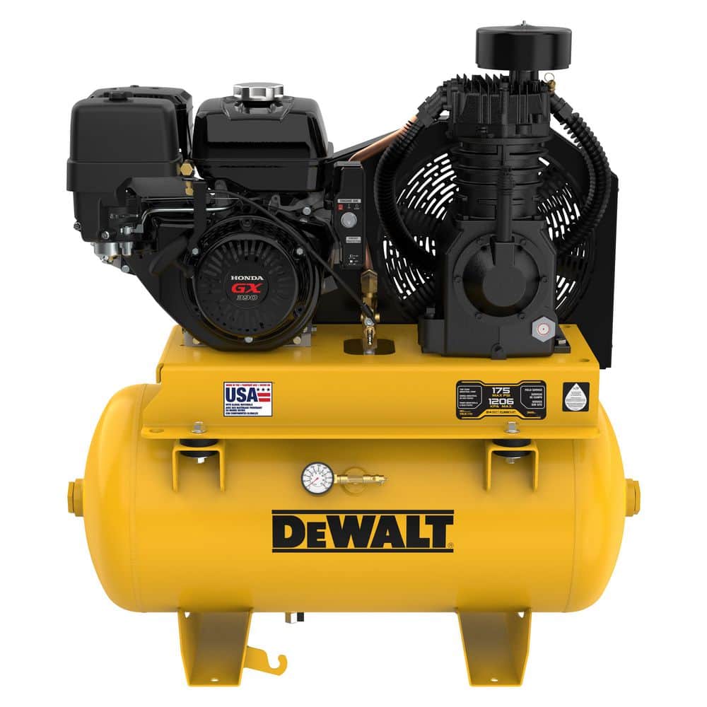 DEWALT 30 Gal 175 PSI Portable Gas Truck Mount Air Compressor ...