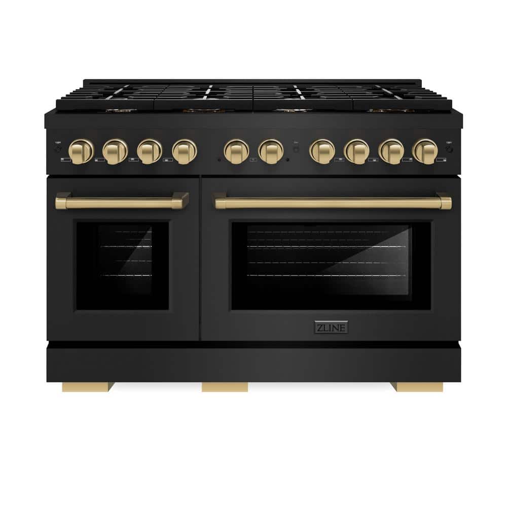 ZLINE Kitchen and Bath Paramount 48 in. 8-Burner Double Convection Oven ...