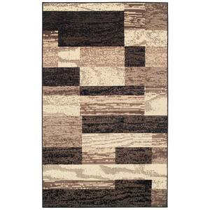 SUPERIOR Rockwood Slate 5 ft. x 8 ft. Rectangle Abstract Geometric ...