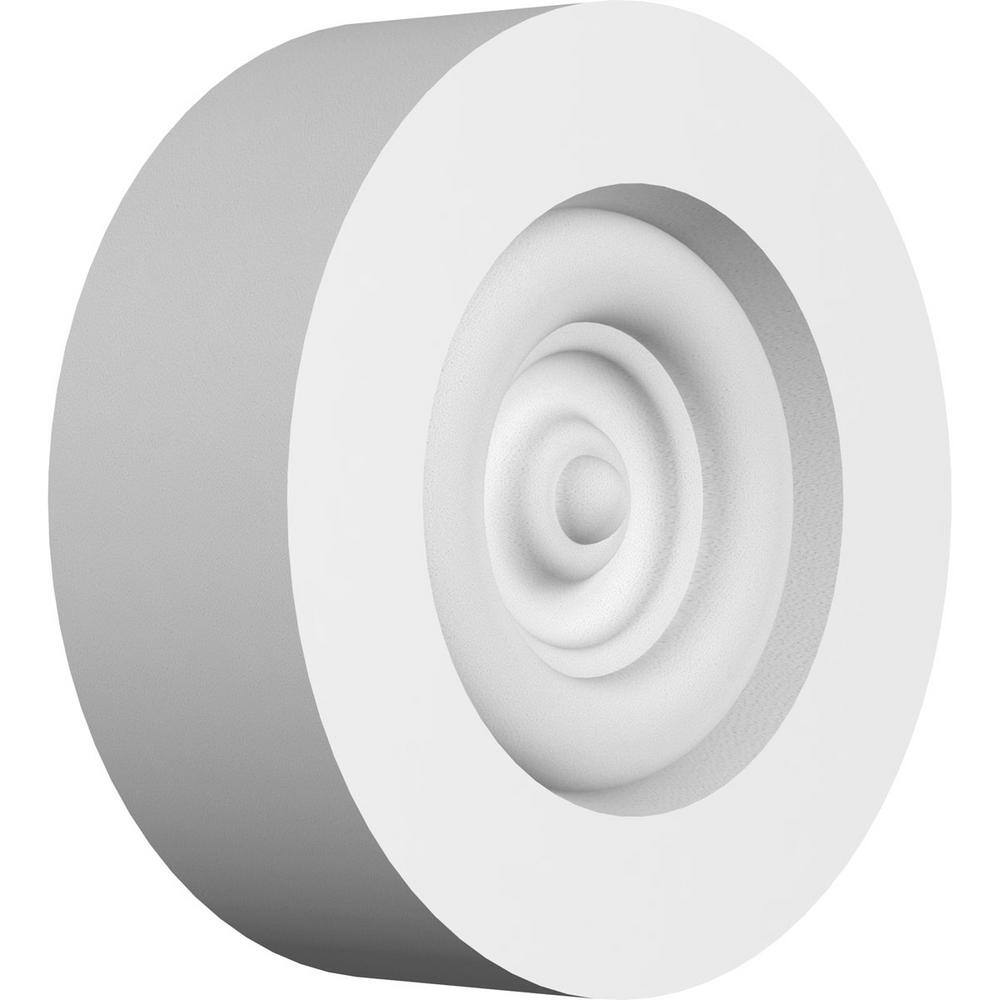 Ekena Millwork 1 in. x 3 in. x 3 in. PVC Standard Grayson Bullseye ...